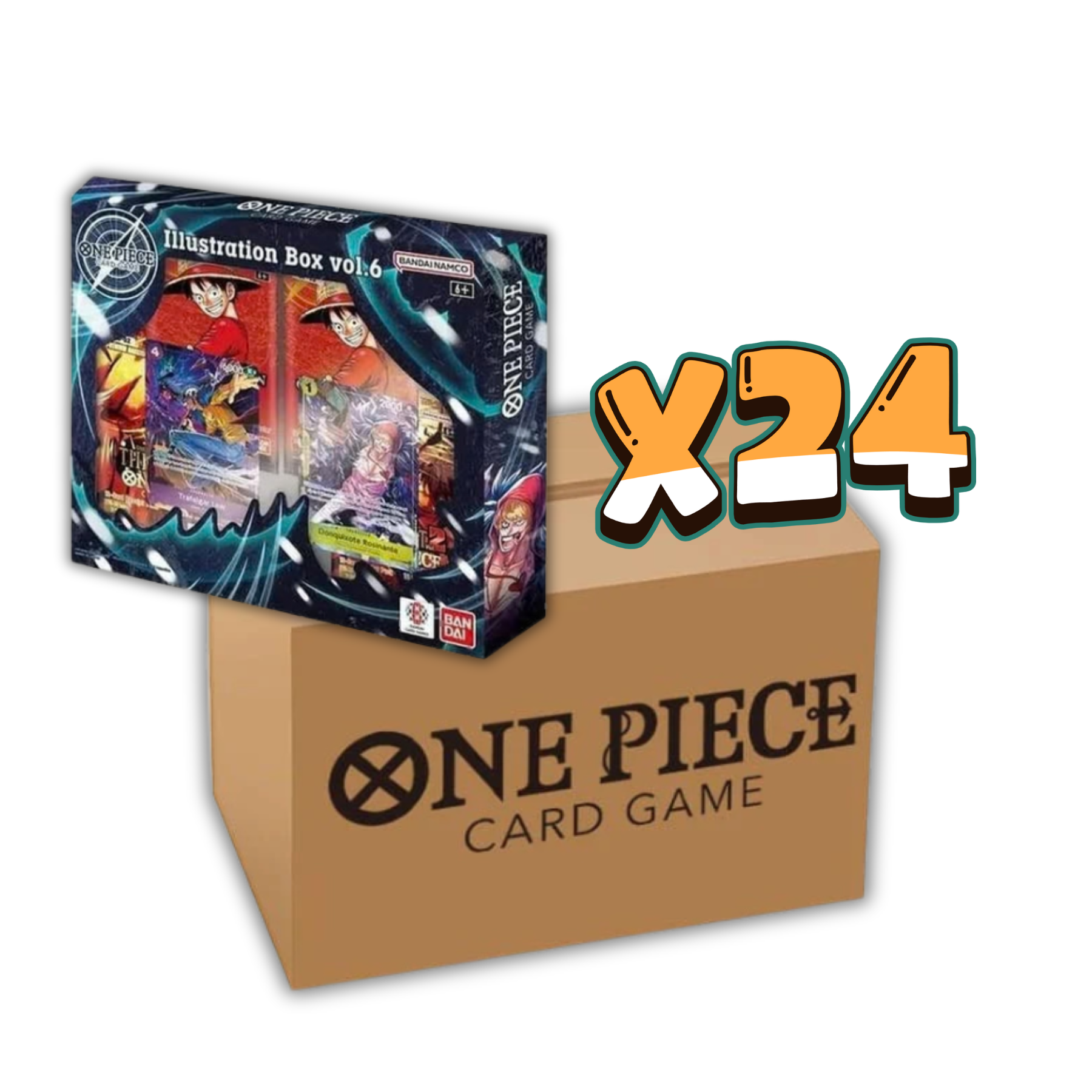 ONE PIECE TCG: IB-06 Illustration Box Vol. 6 - Master Case [24 Boxes ...