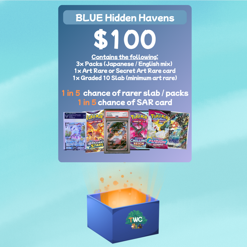 POKÉMON TCG: Hidden Havens - Mystery Box (Blue) – The Wandering Collector